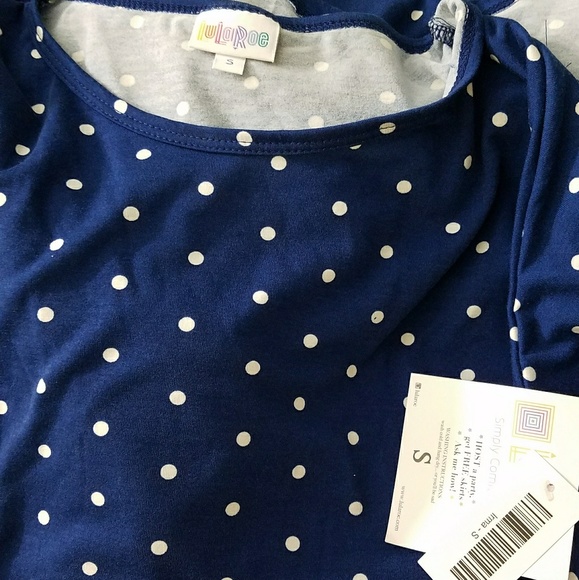 LuLaRoe | Tops | Bnwt Lularoe Small Irma Polka Dot | Poshmark